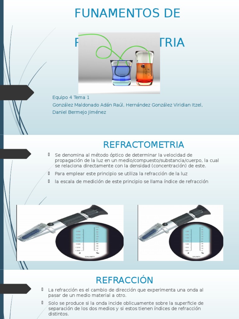 Fundamentos de Refractometria | Refracción | Ligero