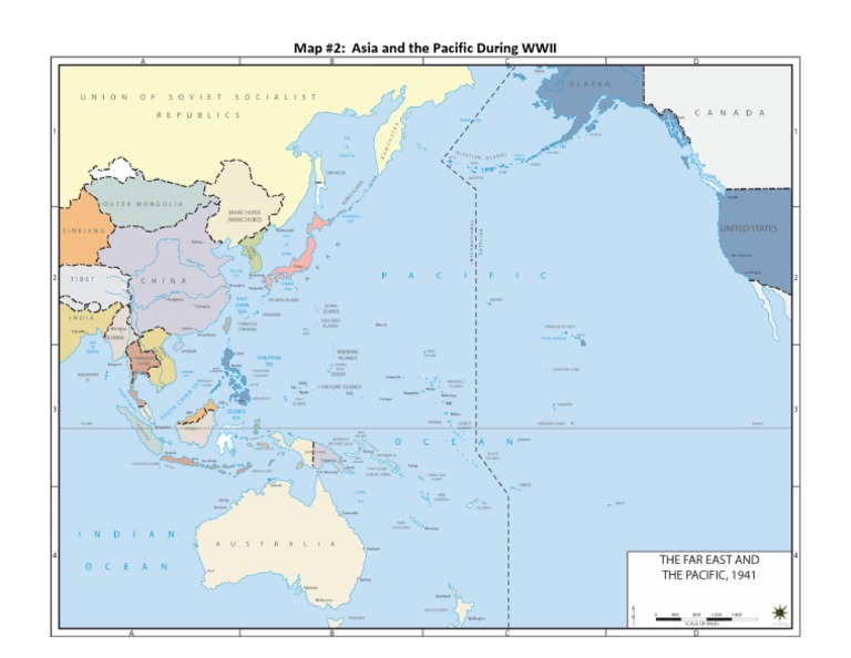 Wwii Asia and Pacific Map | PDF