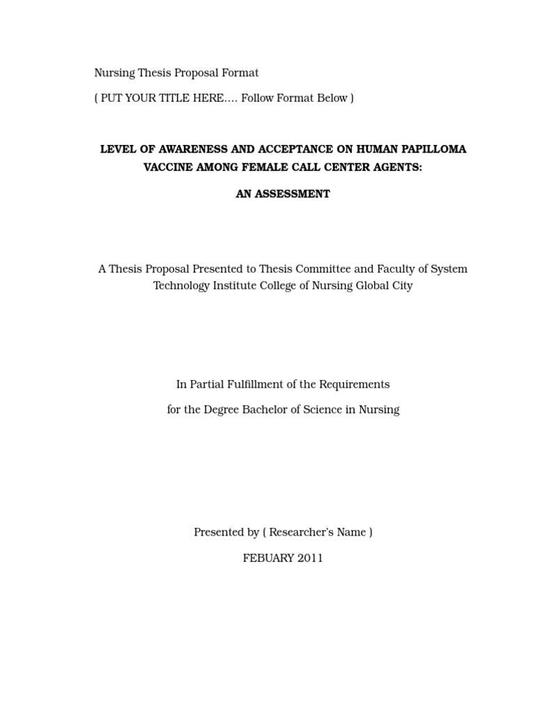 Nursing Thesis Proposal Guidelines | PDF | Diabetes Mellitus | Statistics