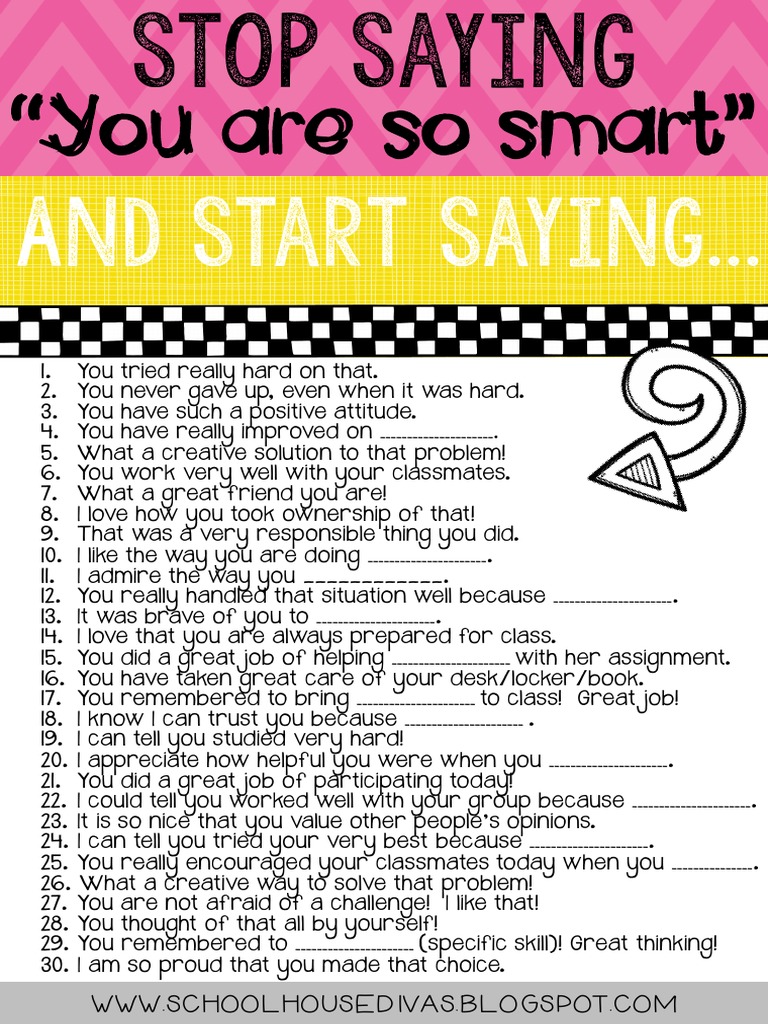 Positive Feedback Phrases for Students | PDF | Self-Improvement