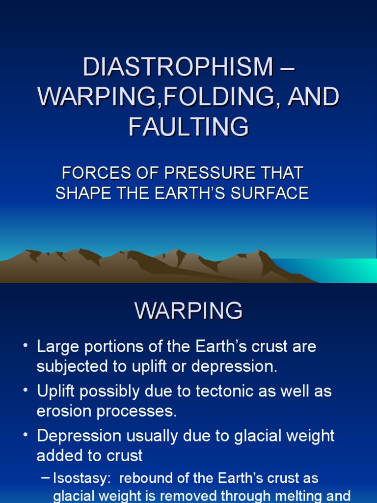Diastrophism - Folding, Faulting and More | PDF | Fault (Geology ...