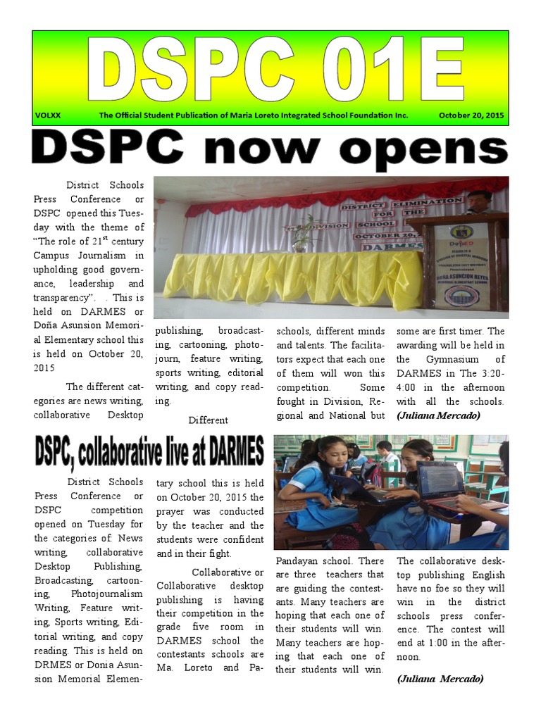 DSPC 01 e | PDF | Journalism | Team Sports