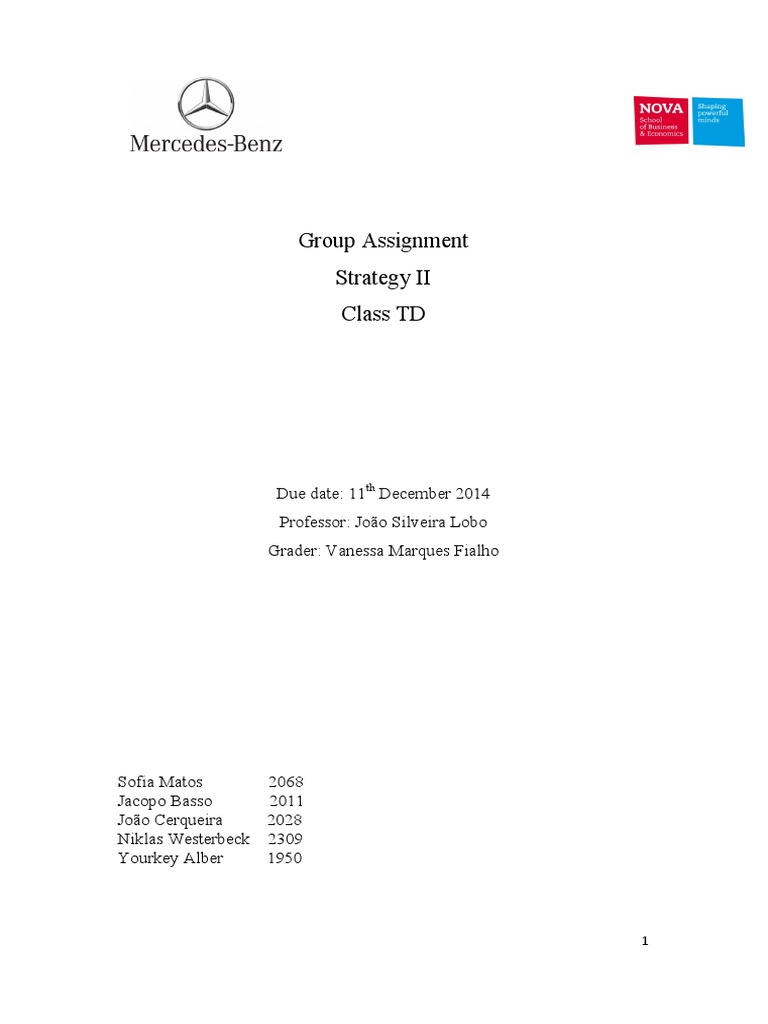 Mercedes Strategy | PDF | Luxury Vehicles | Brand