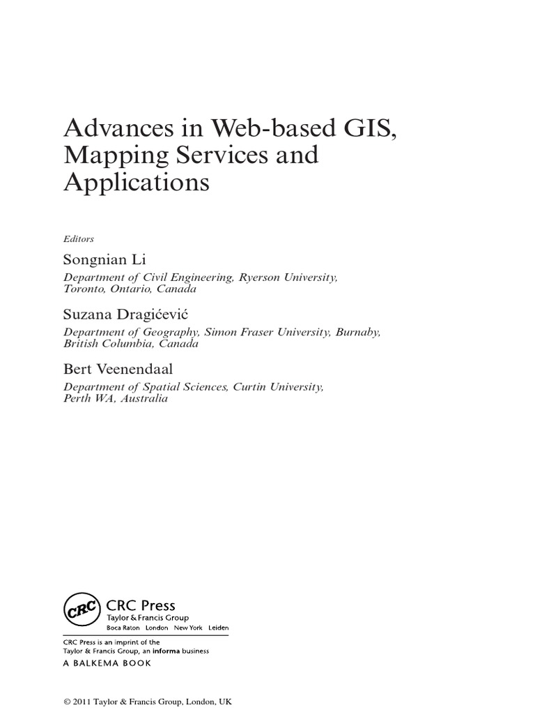 Advances in Web-Based GIS, Mapping Services and Applications | PDF ...