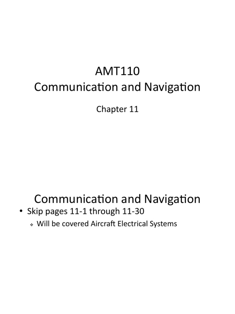Aircraft Communication Systems Overview | PDF | Transponder ...