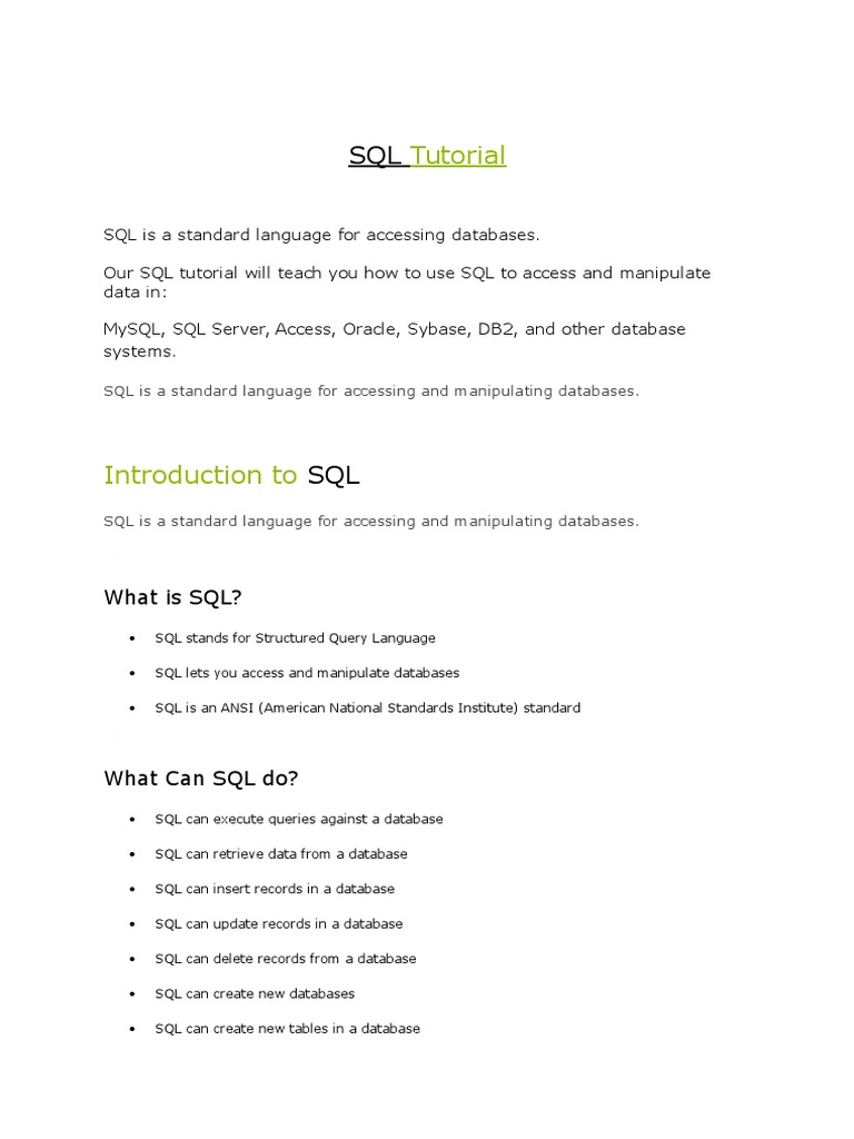 SQL Queries Part1 | Download Free PDF | Sql | Database Index