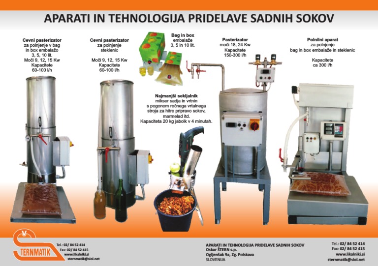 Štern Aparati Za Sokove | PDF
