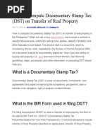Documentary Stamp Tax Computation Guide | PDF | Debt | Loans
