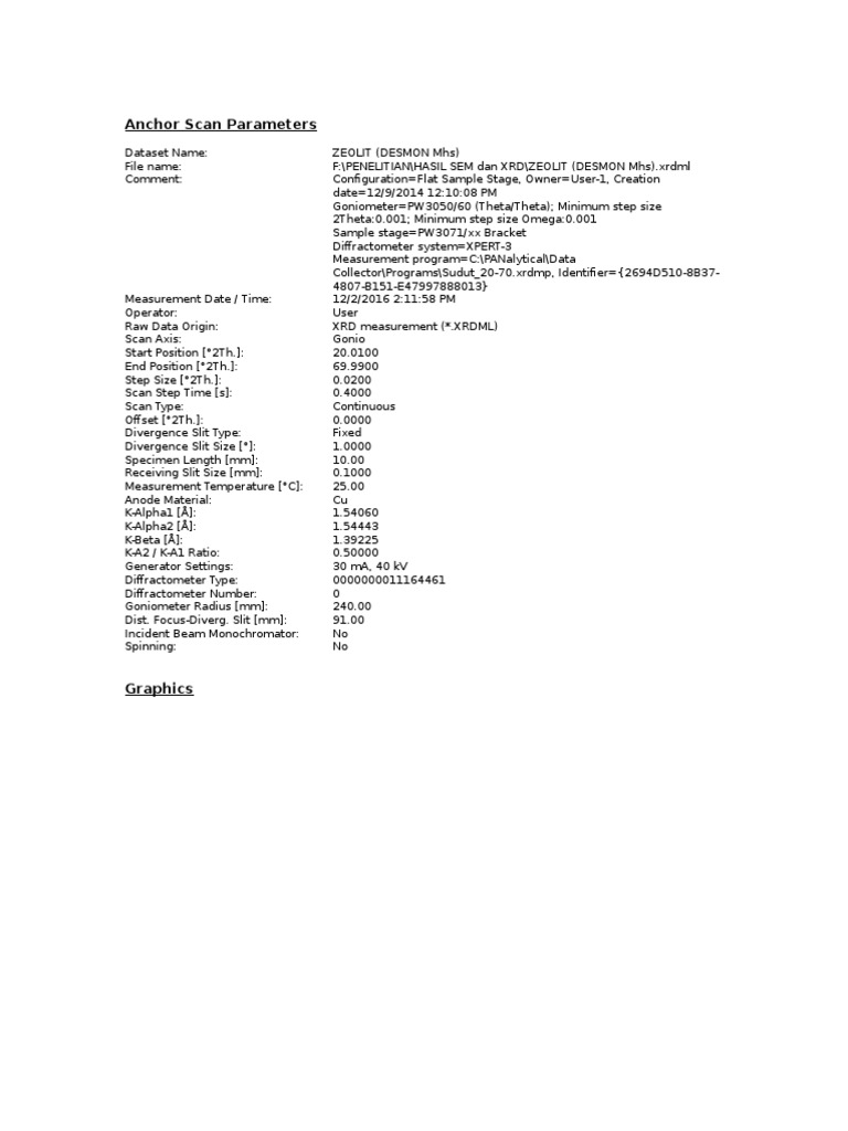 Anchor Scan Parameters | PDF | Scientific Techniques | Atomic