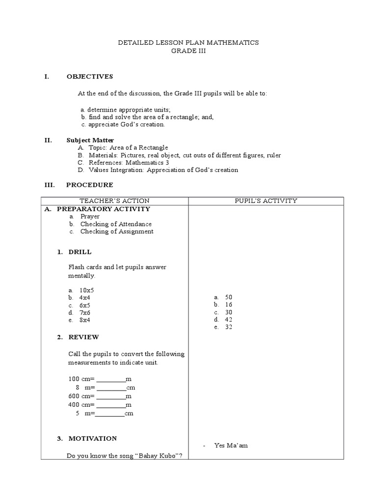 Final Demo Teaching Lesson Plan | PDF | Lesson Plan | Cognition