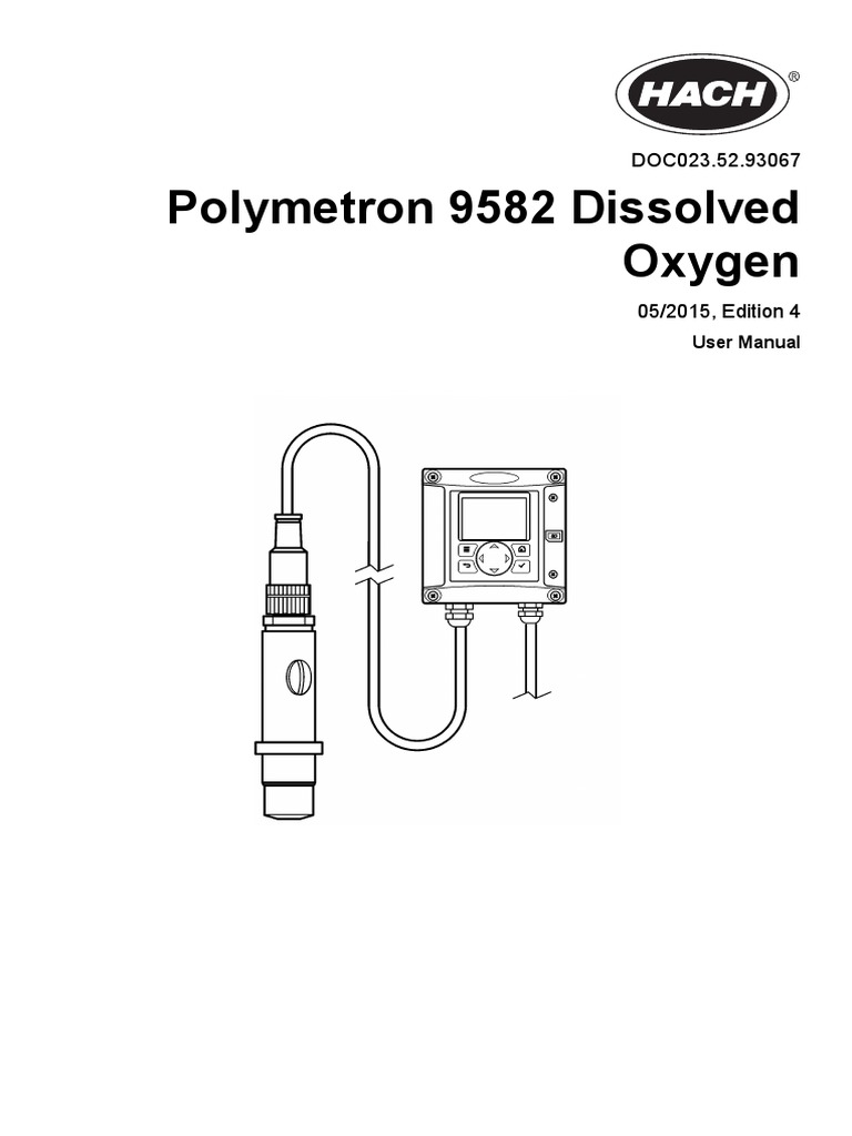 Polymetron 9582 Dissolved Oxygen: User Manual | PDF | Calibration | Sensor