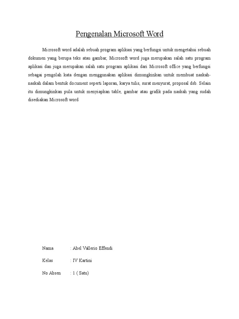 Pengenalan Microsoft Word | PDF