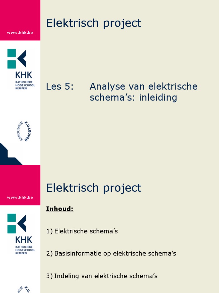 Elektrisch Project Elektrische Schemas Inleiding | PDF