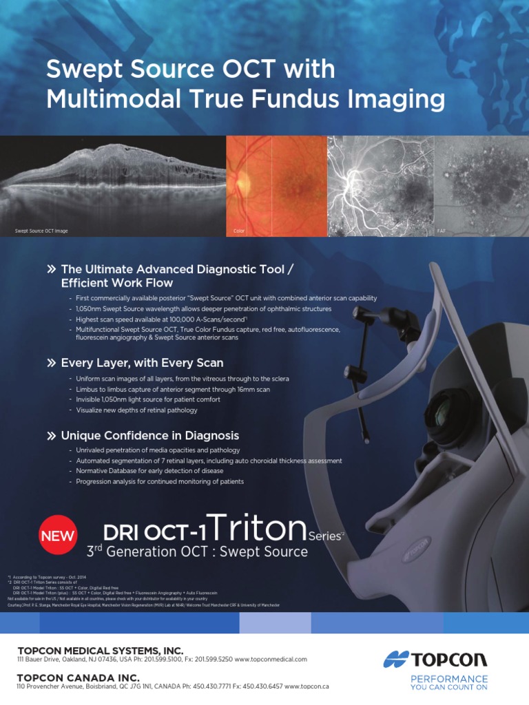 DRI OCT 1 Model Triton DataSheet | PDF | Optical Resolution | Natural ...
