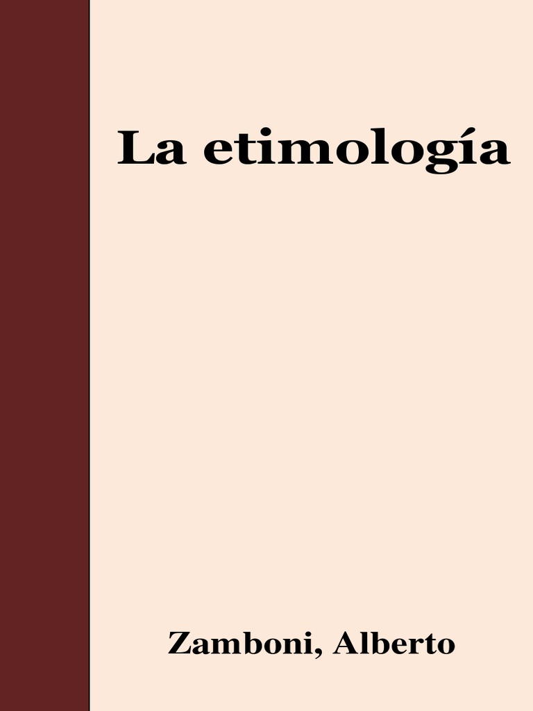 La Etimologia | PDF | latín | Lingüística