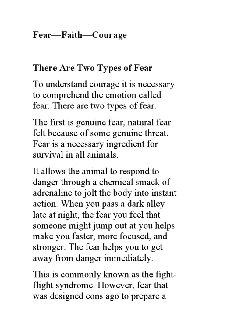 Overcoming Fear | PDF | Fear | Anxiety