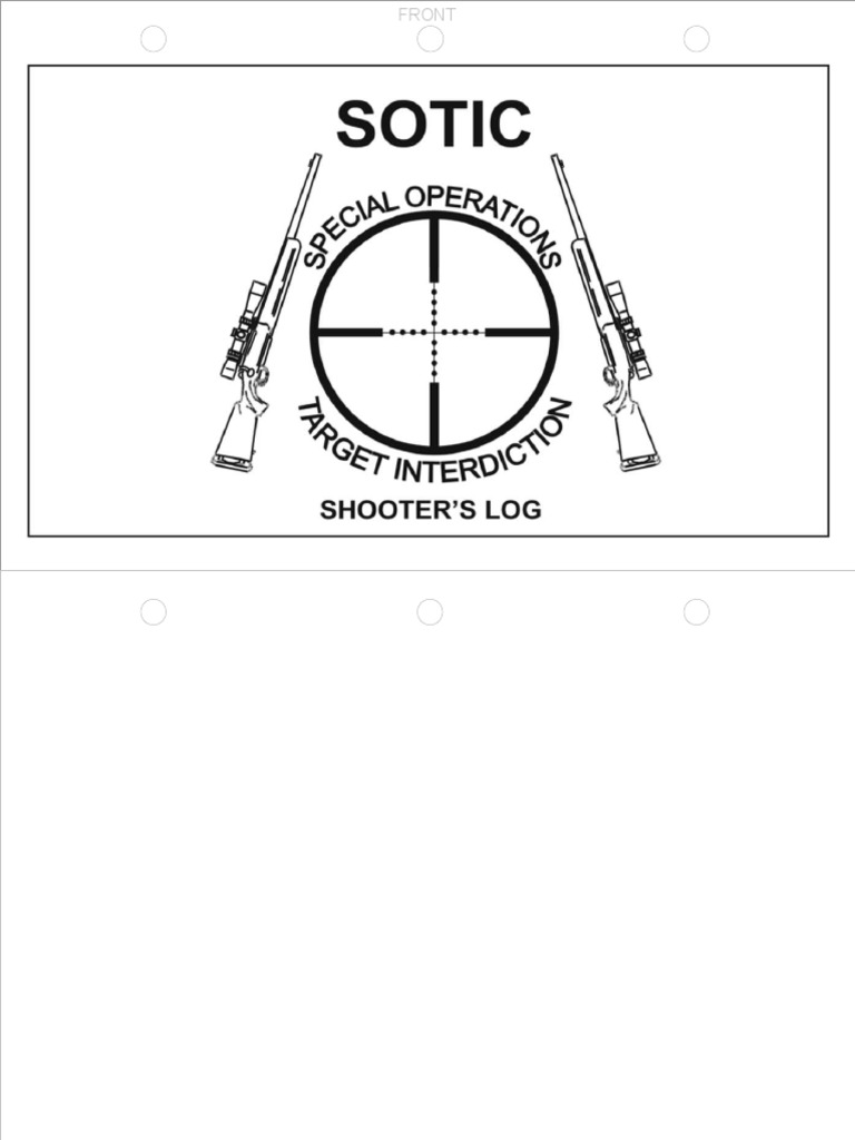SOTIC Rifle Data Book | PDF