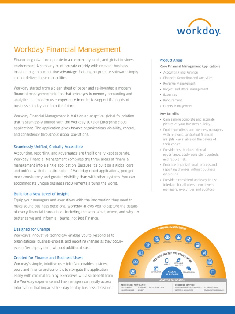 Datasheet Workday Financial Management | PDF | Customer Relationship ...