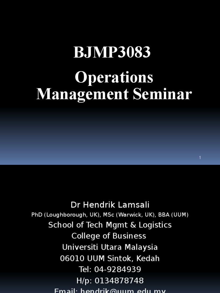 Overview Chapter OM | PDF | Distribution (Business) | Value Chain