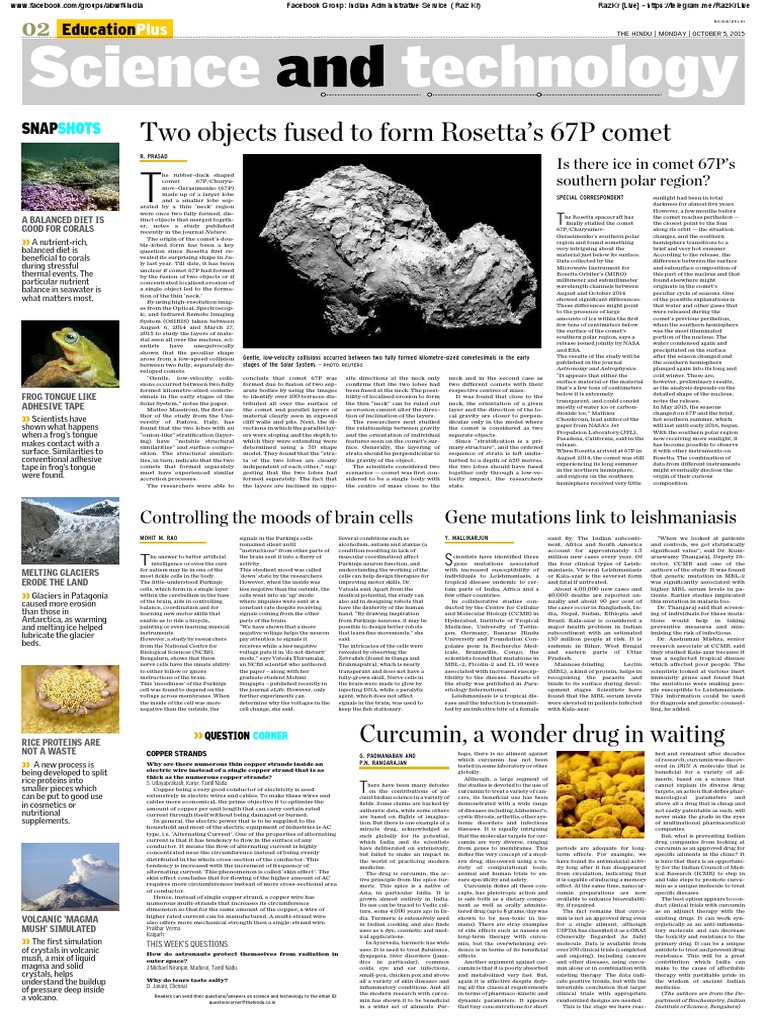 Newspaper Science & Tech OCT'15 To Feb'16 | PDF | Alternating Current ...