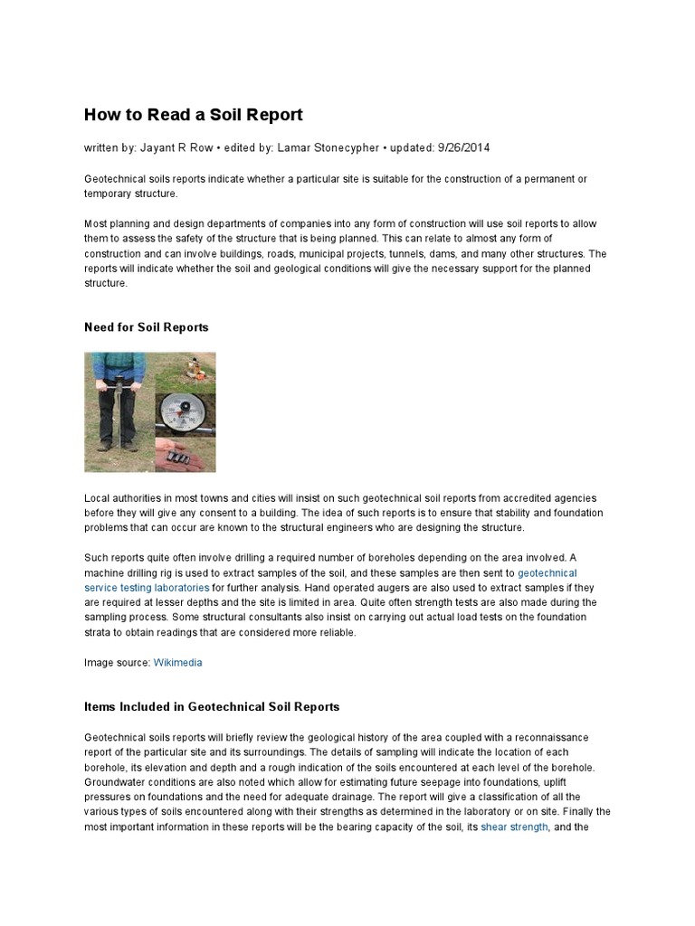 How To Read A Soil Report | Geotechnical Engineering | Deep Foundation