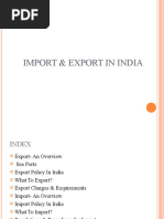 Presentation On Import and Export | PDF | Exports | Customs