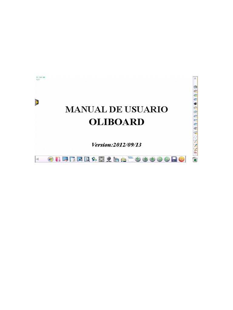 Manual de Usuario Oliboard 2012 | PDF | Point and Click | Software del ...
