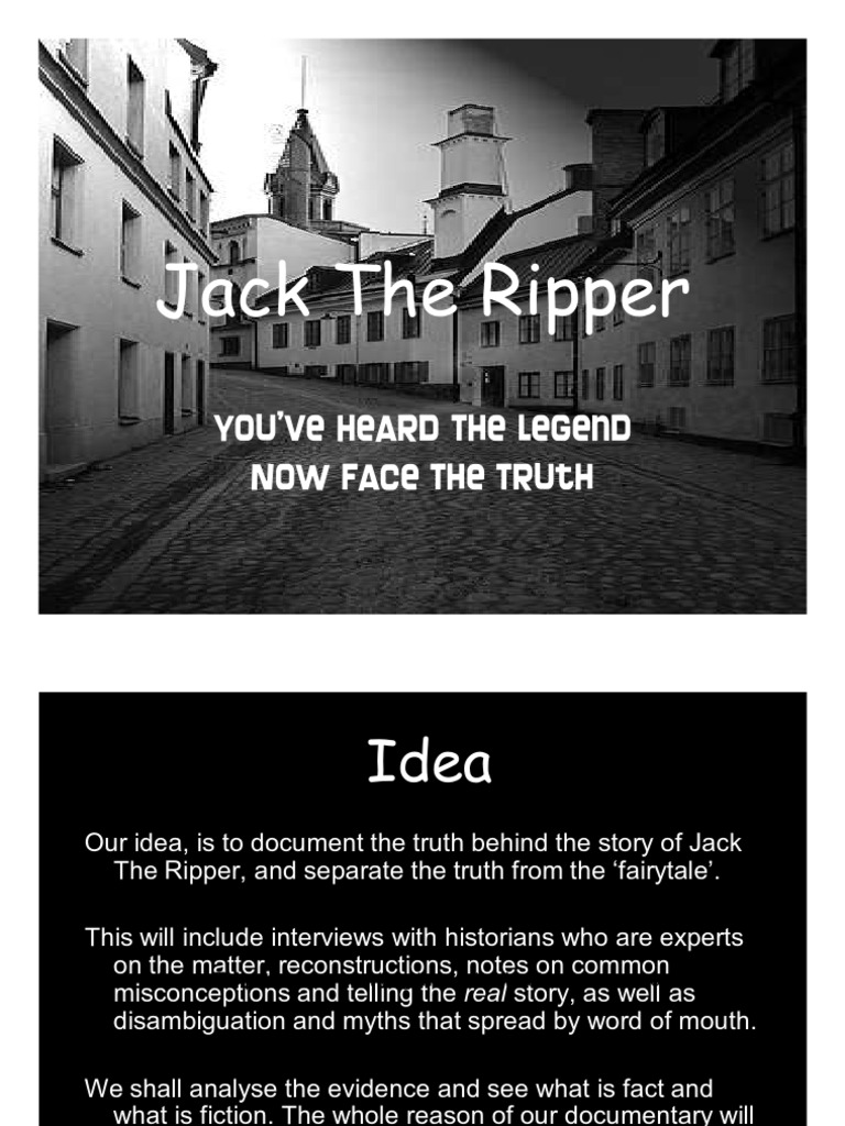 Jack The Ripper Pitch | PDF | Documentary Film | Television