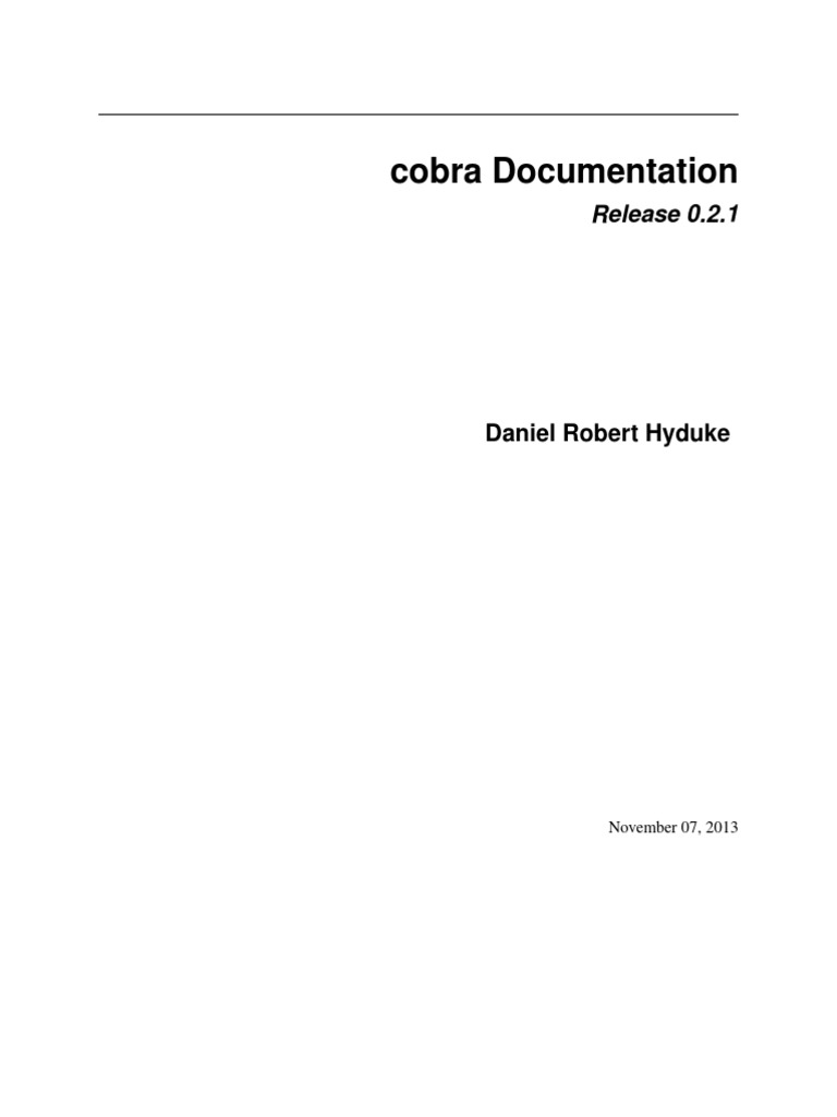 Cobra Py | PDF | Computer Programming | Areas Of Computer Science