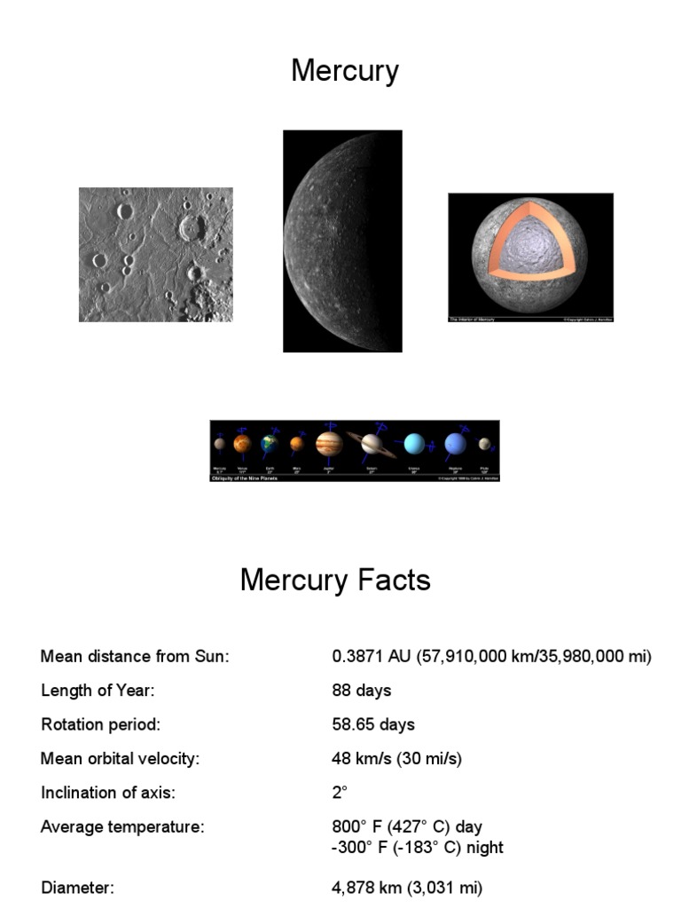 7 Mercury | PDF | Mercury (Planet) | Sun