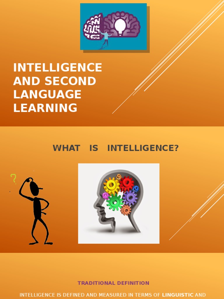 Intelligence in Second Language Learning | PDF | Intelligence | Second ...