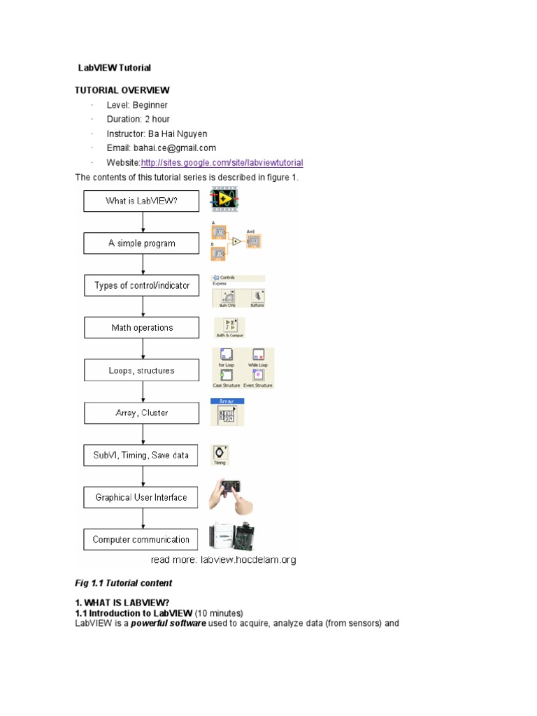 LabVIEW Tutorial | PDF | Computer Program | Programming
