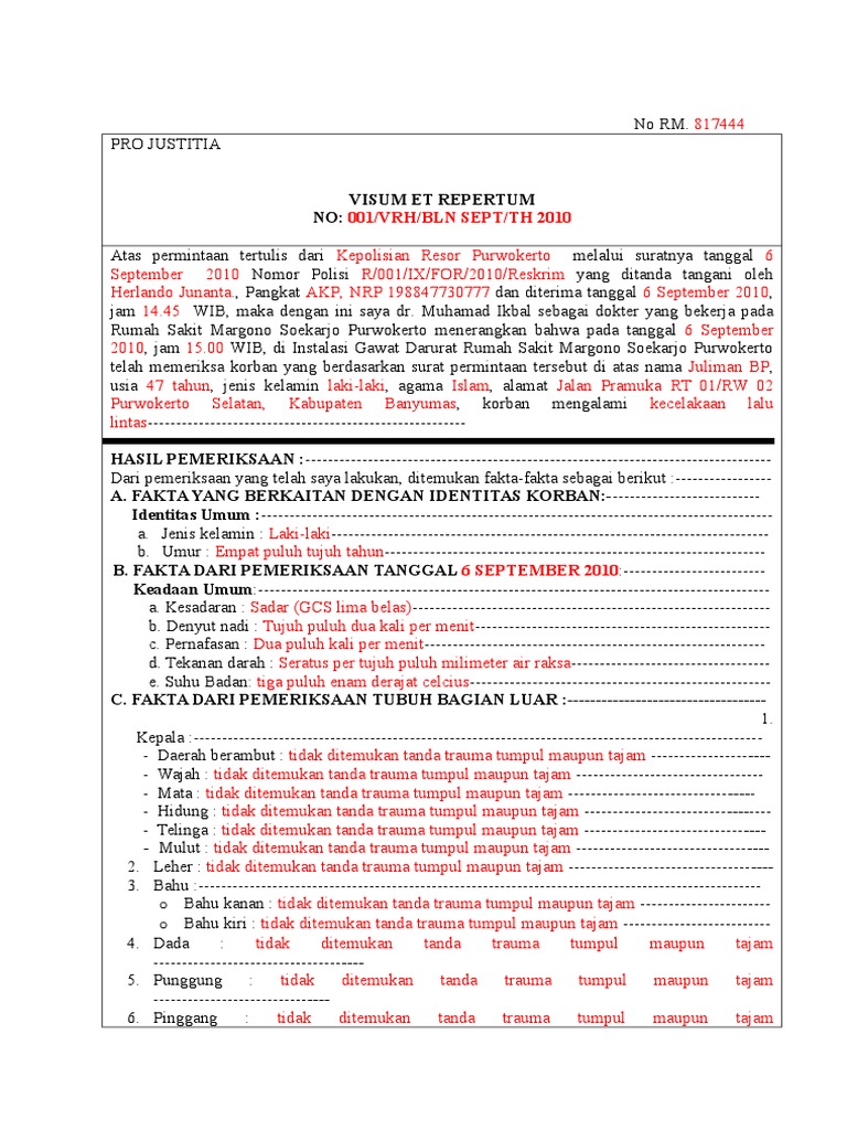 Format Visum Hidup | PDF