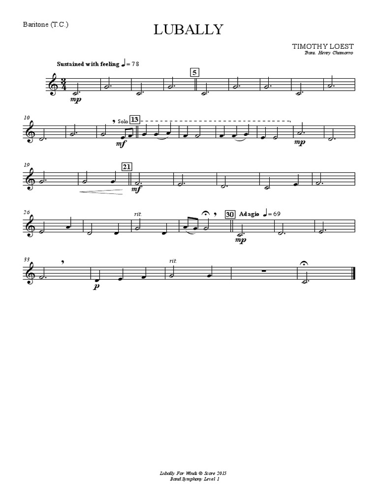 Lubally - Baritono | PDF