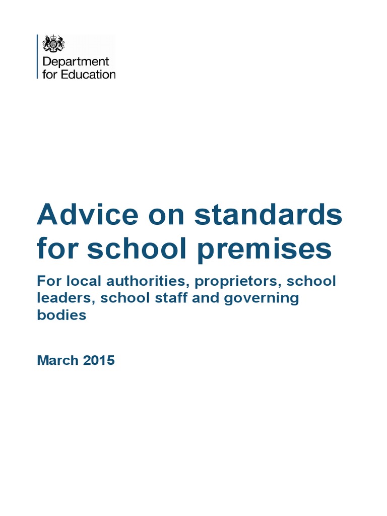 Advice On Standards For School Premises | PDF | Special Education ...