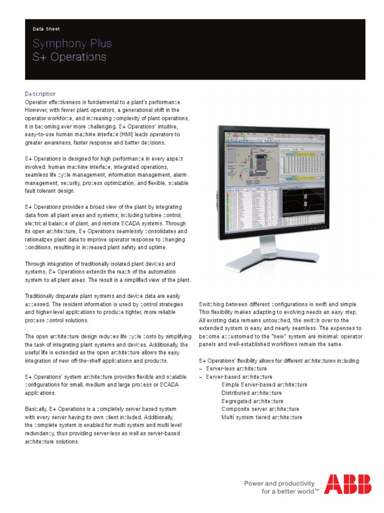 2VAA003563 en Symphony Plus S Operations Data Sheet PDF | PDF | Server ...