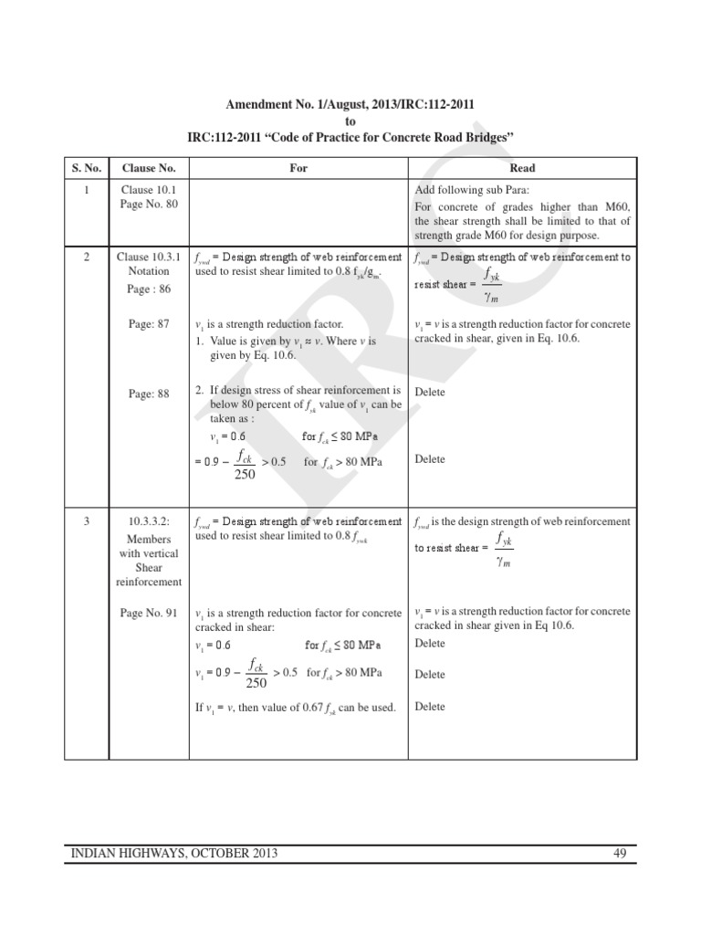 Irc 112-2011-1 | PDF | Fatigue (Material) | Structural Load
