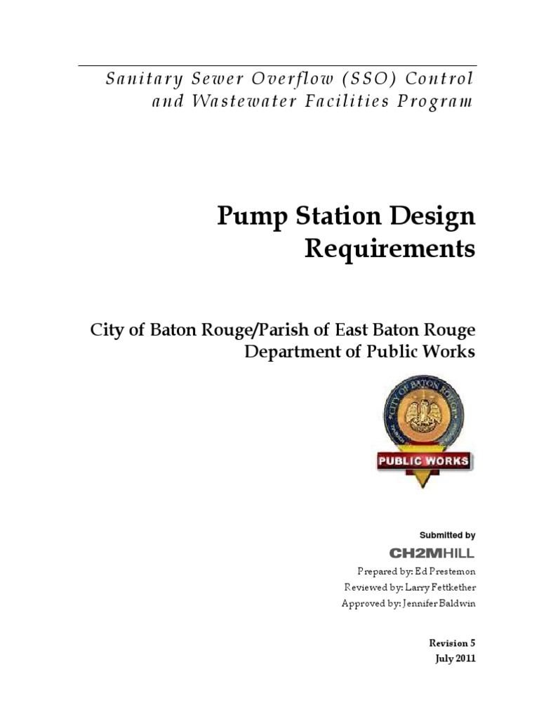 Pump Station Design Requirements | PDF | Pumping Station | Pump