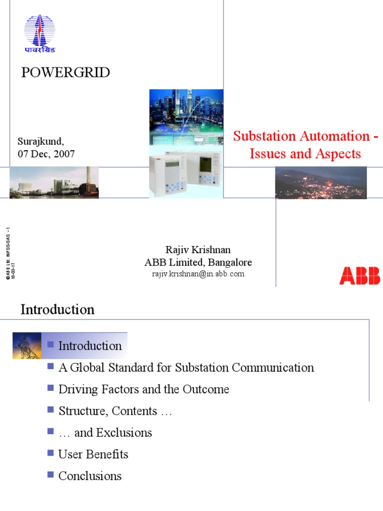 01 Introduction To Iec 61850 Pdf Communications Protocols Electrical Substation
