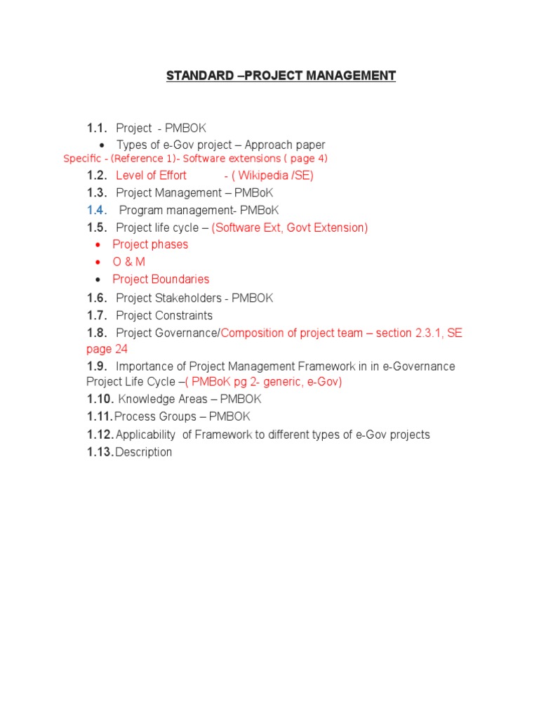 STANDARD Project Management Chapter 1 | PDF | Project Management ...