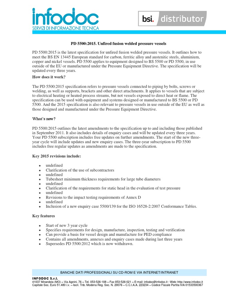 Pressure Vessel Code | PDF