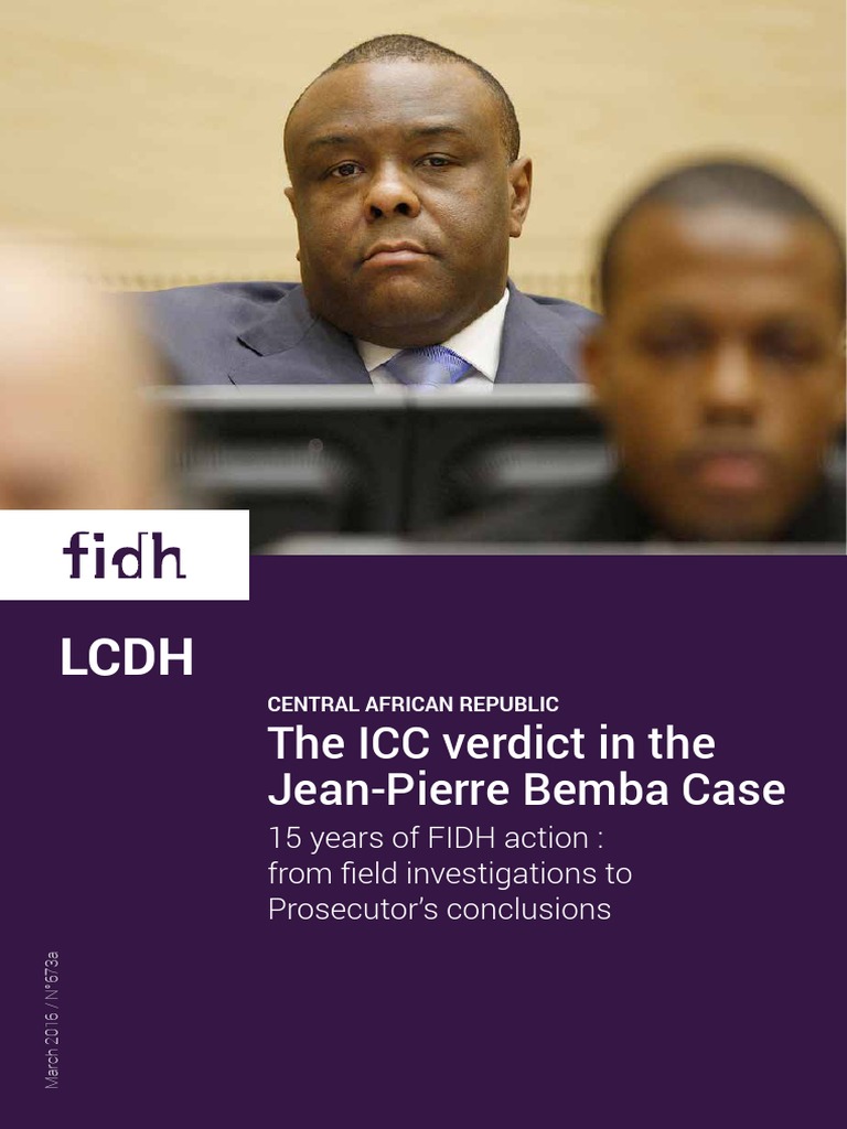The ICC Verdict in The Jean-Pierre Bemba Case | PDF | International ...