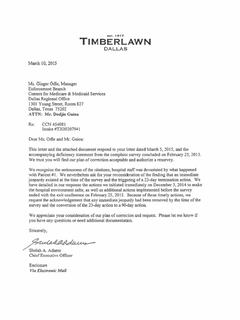 Inspection Report 5 - Timberlawn Mental Health System | PDF
