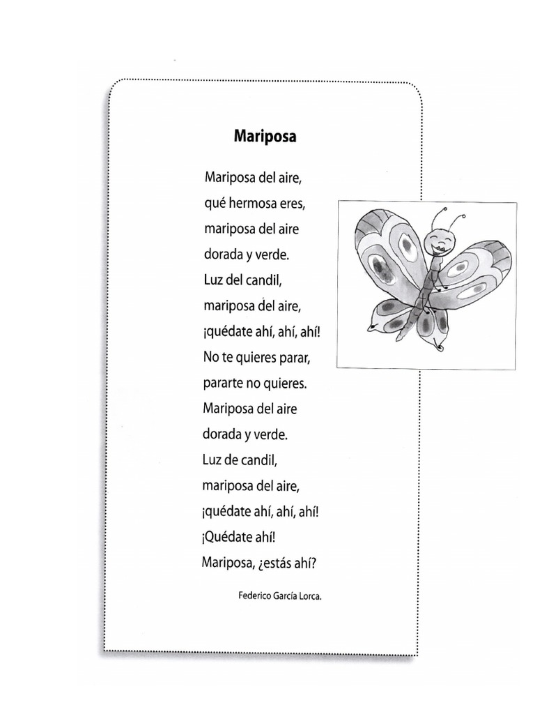 Poema de La Mariposa | PDF