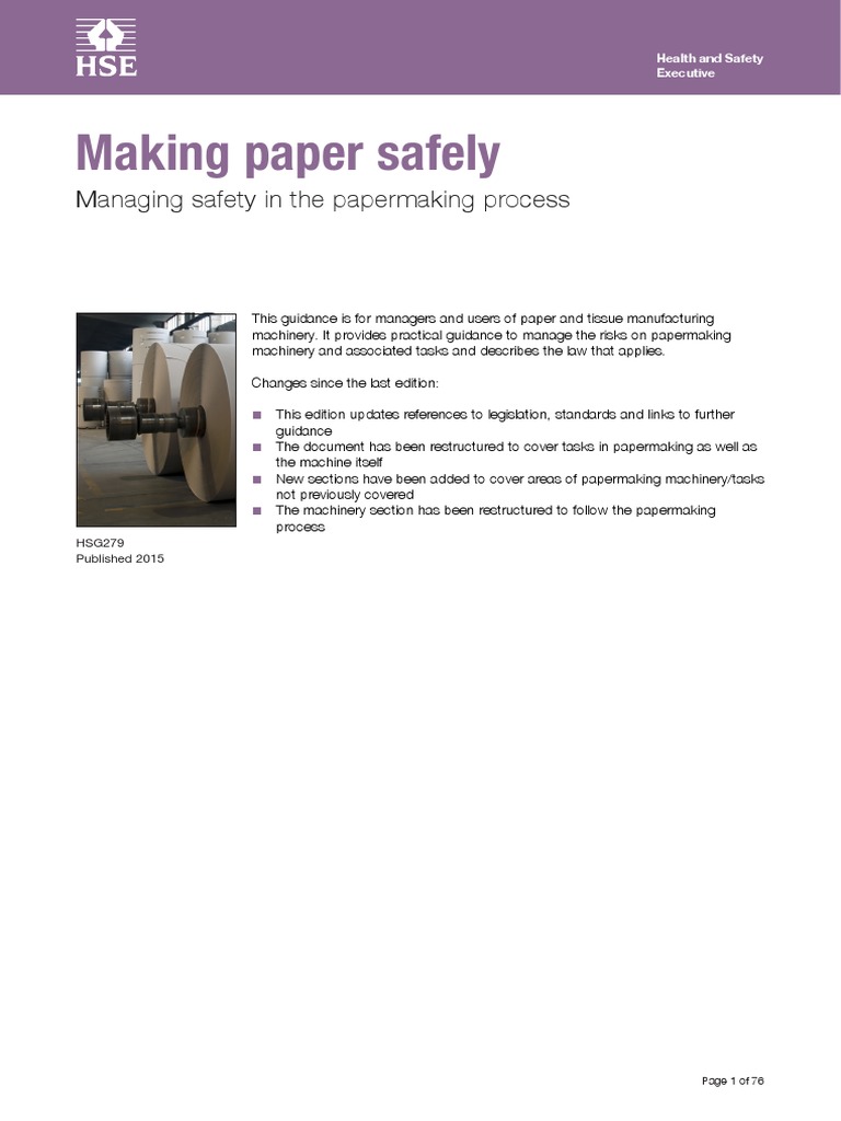 Paper Making Safely | Stairs | Occupational Safety And Health
