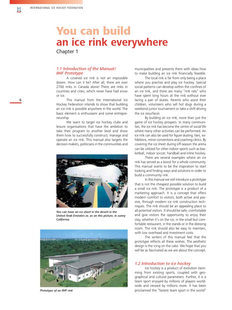You Can Build: An Ice Rink Everywhere | PDF | Ice Hockey | Sports