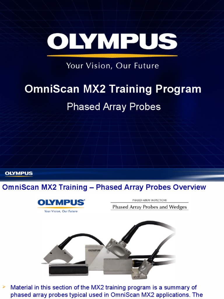 OmniScan MX2 Phased Array Probes Guide | PDF | Amplitude | Bandwidth ...