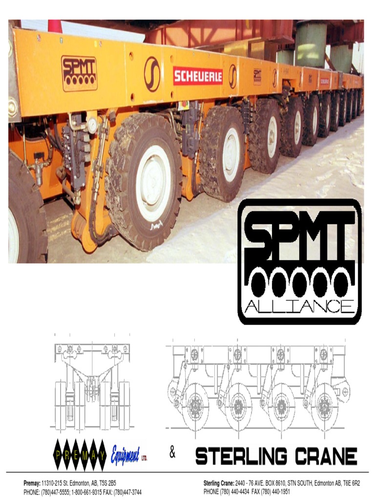 SPMT Brochure | PDF | Axle | Trailer (Vehicle)