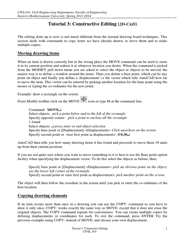 Autocad 2008 Tutorial 3 | PDF | Array Data Structure | Point And Click