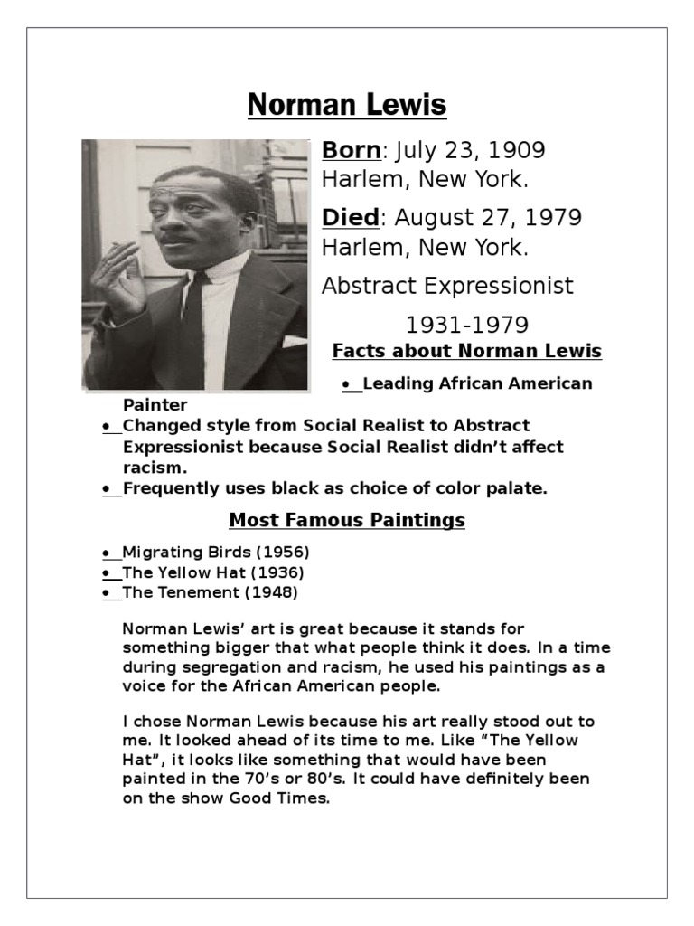Norman Lewis | PDF